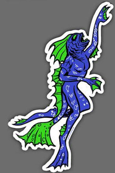 Die Cut Deep One sticker – Horror In Clay